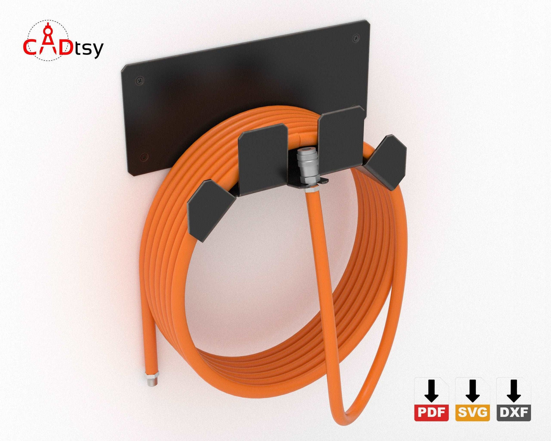 Hose and Cord Holder DXF & SVG Files for CNC | CADtsy - CADtsy