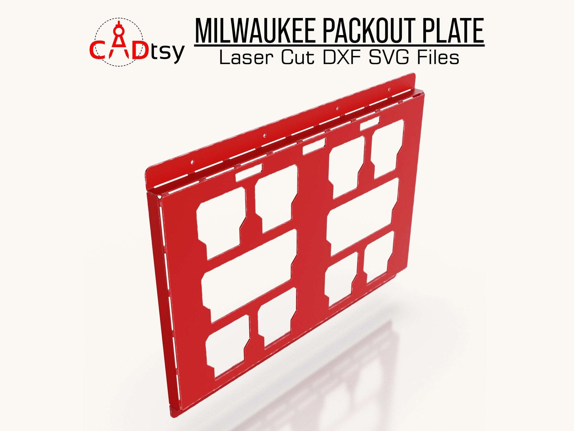 Milwaukee Packout Plate | Plasma DXF Files for CNC | CADtsy - CADtsy