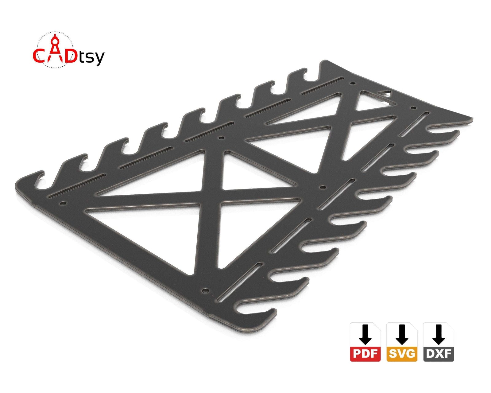 Wrench Holder DXF File for CNC | CADtsy - CADtsy