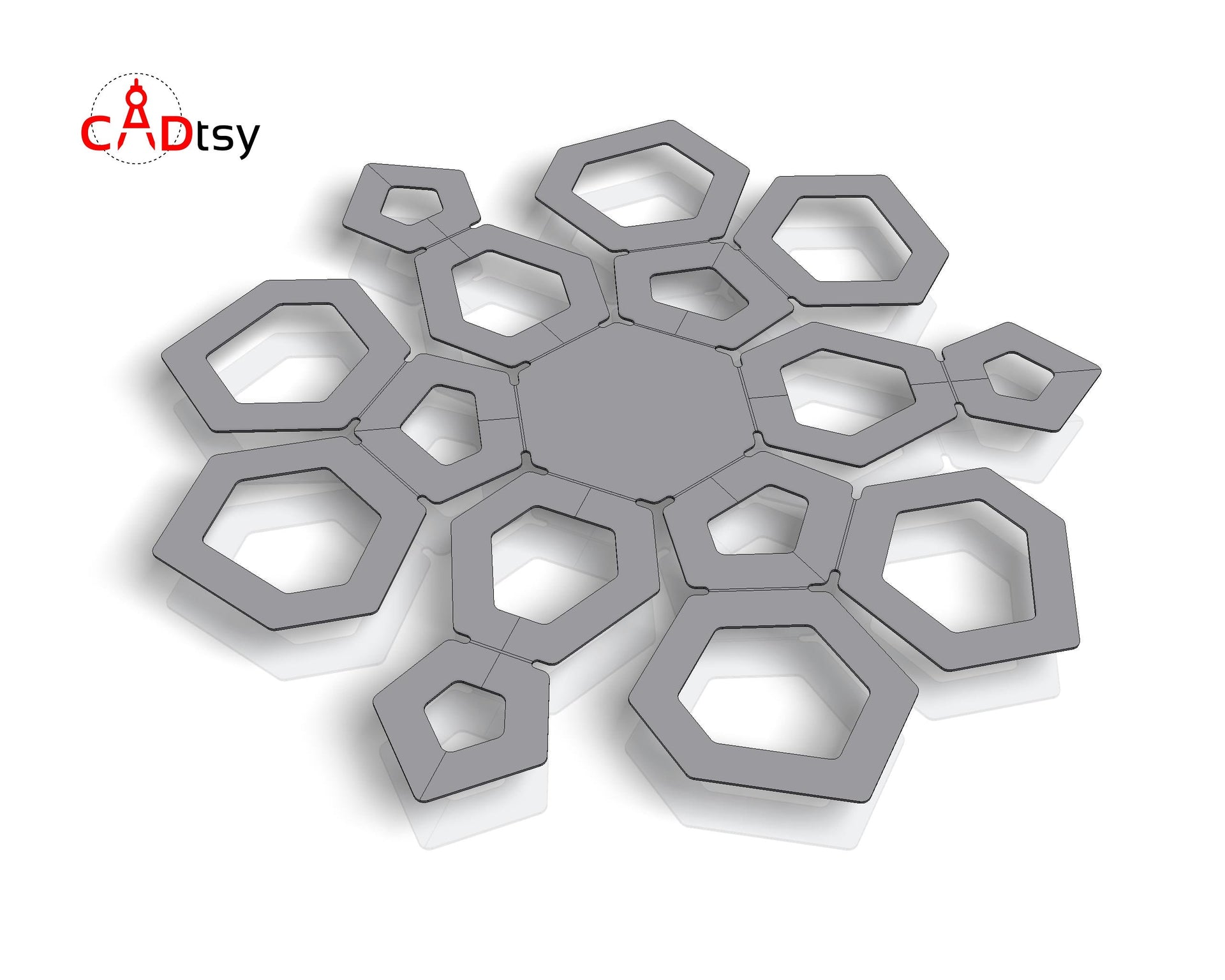 Metal Fruit Bowl DXF & SVG Files | Decorative CNC Plan | CADtsy - CADtsy