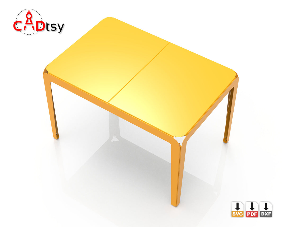 Metal Table DXF Files (1200mm) | CNC Plasma Design | CADtsy - CADtsy
