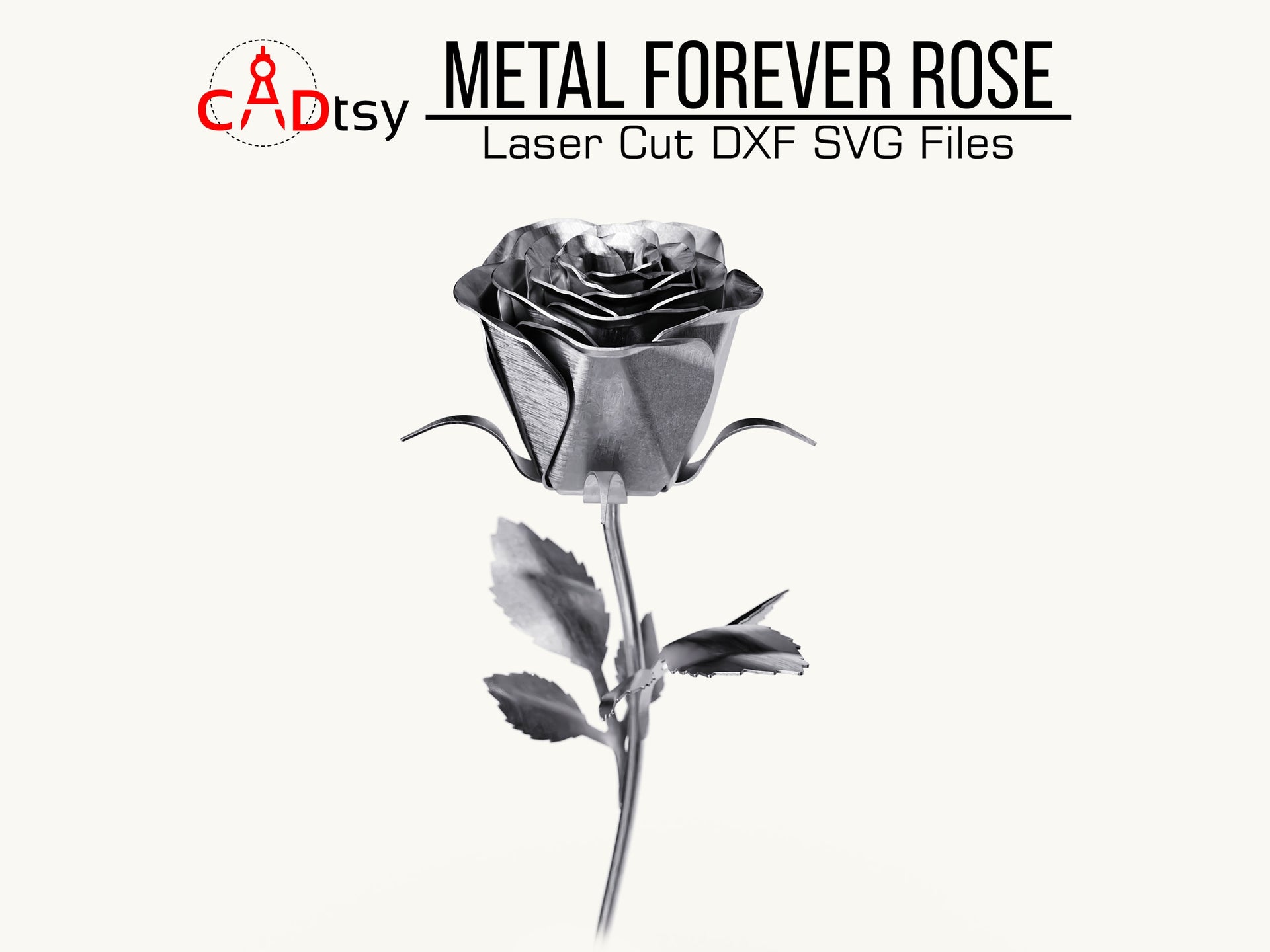 Metal Rose Plasma DXF Files | DIY Crafting Plans | CADtsy - CADtsy