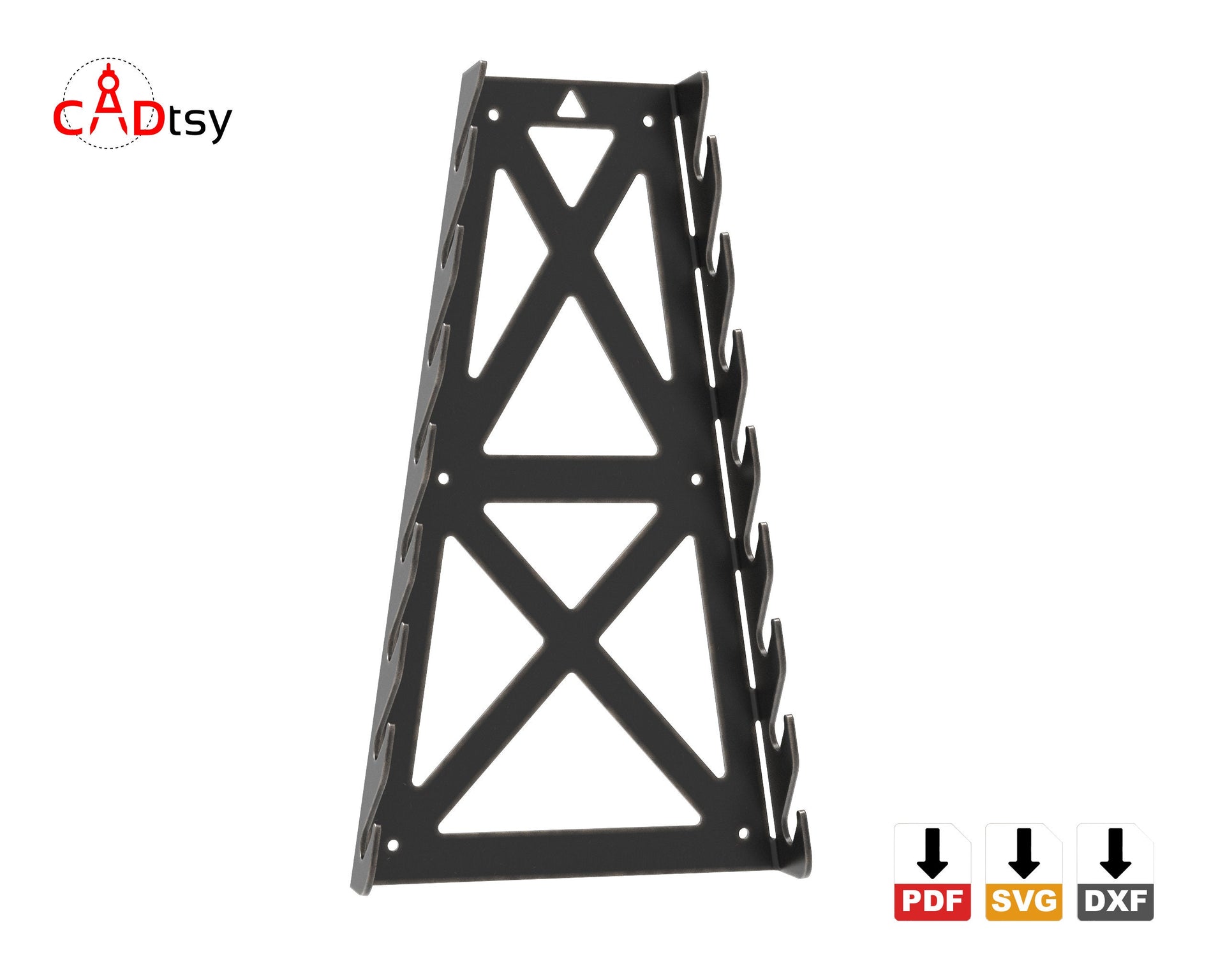 Wrench Holder DXF File for CNC | CADtsy - CADtsy